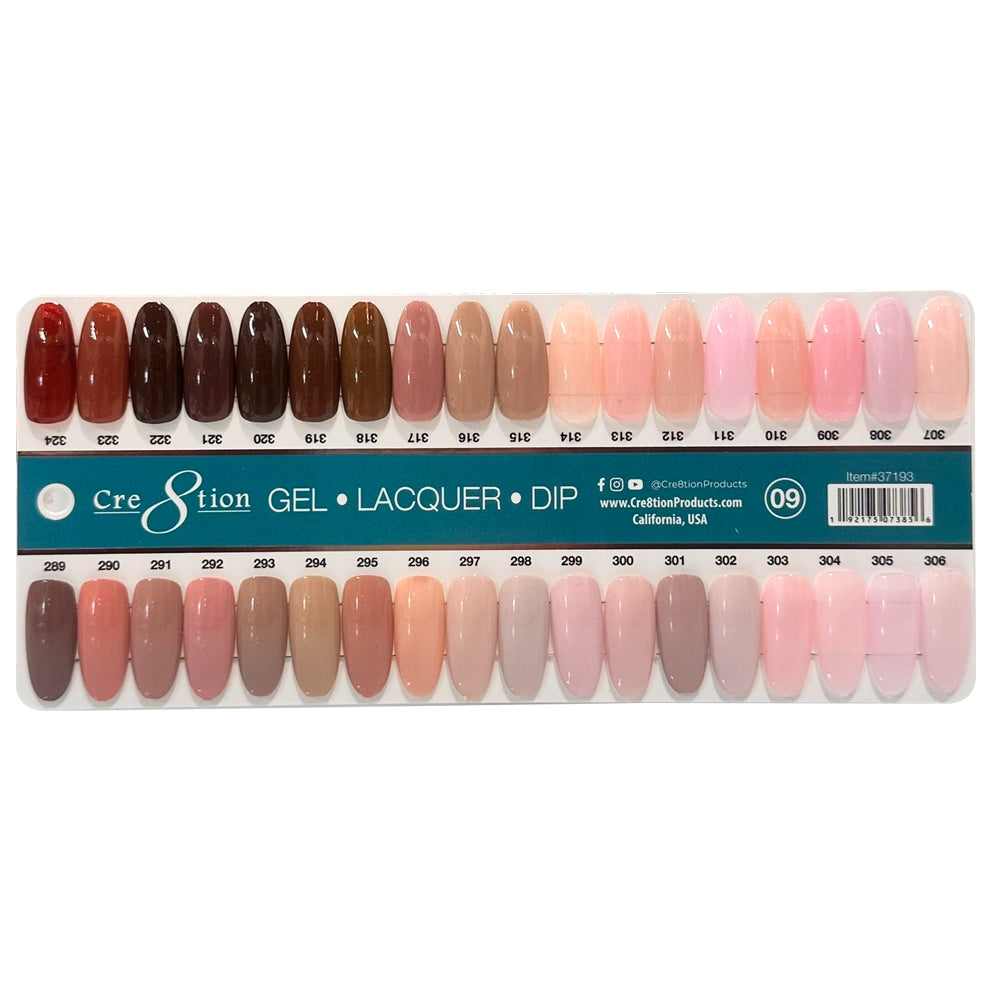 Cre8tion Matching Trio Color Chart Board 36 tips #9 – Beauty Page, Inc.