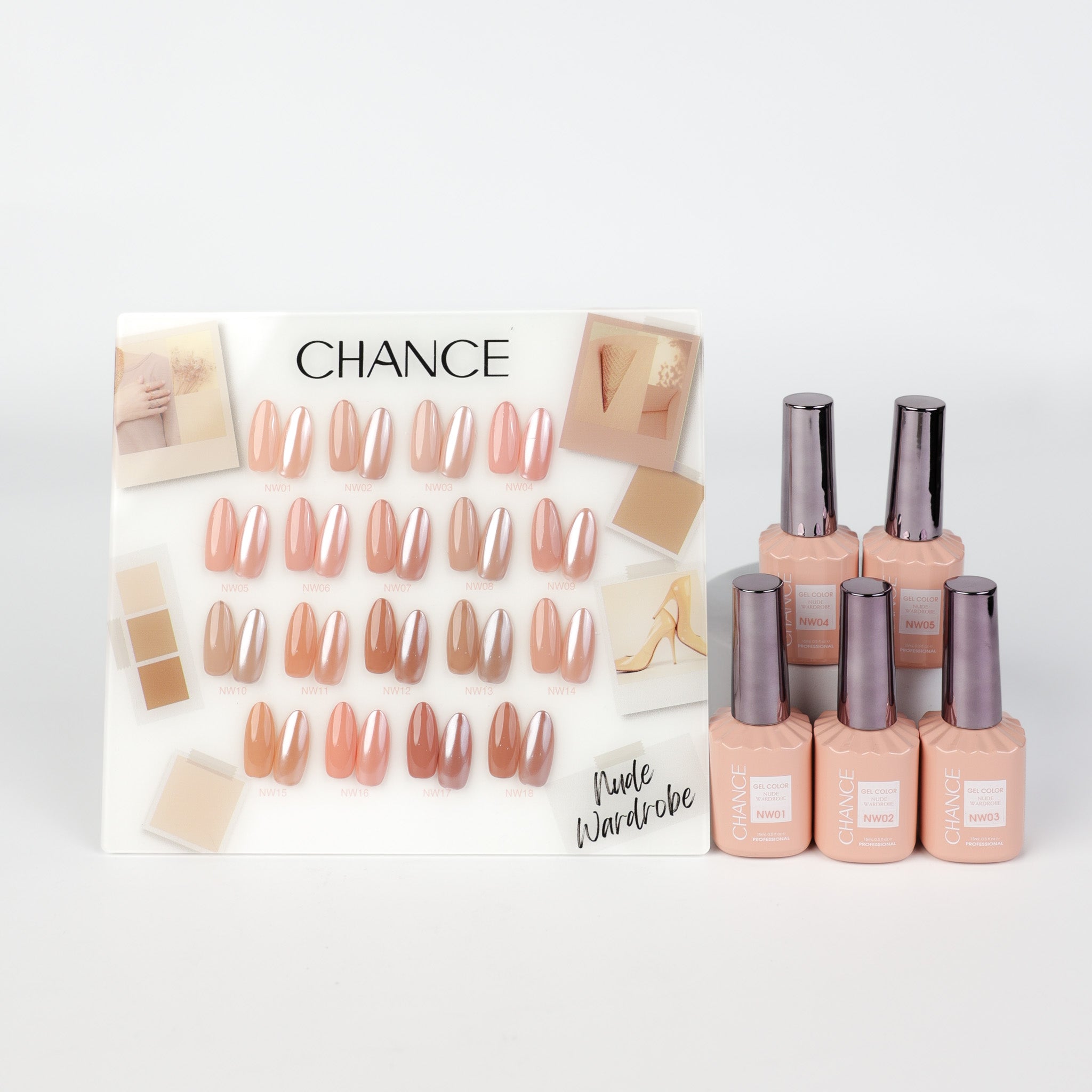 Chance "Nude Wardrobe" Gel Kit 18 Colors – Beauty Page, Inc.