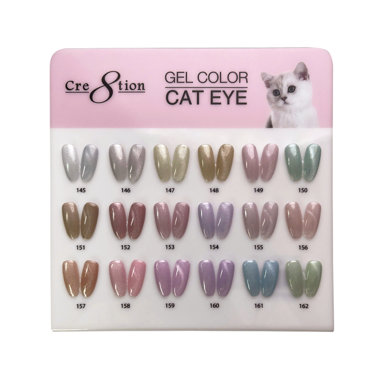 Cre8tion Counter Display Color Chart - Cat Eye 18 colors (145-162 ...