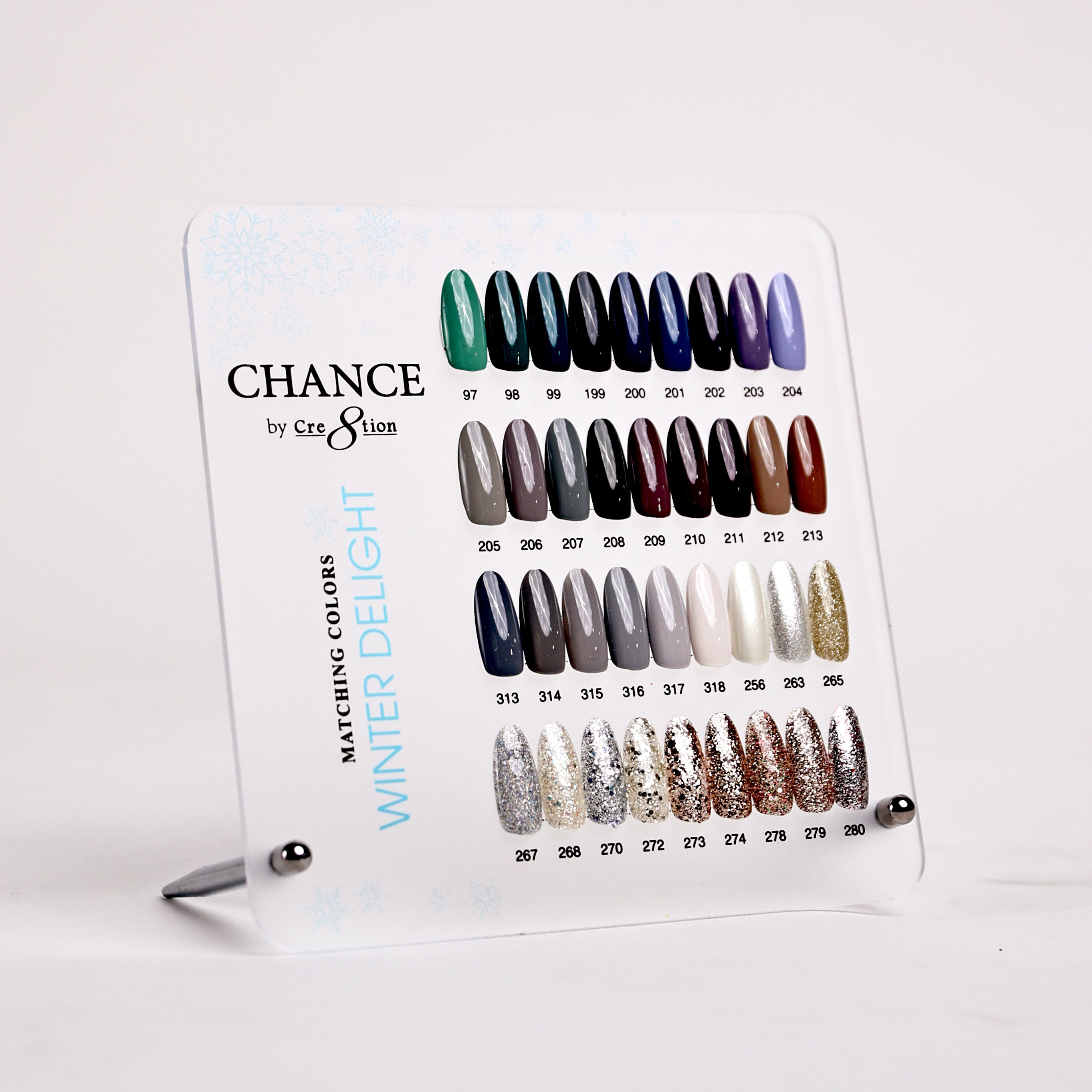 Chance Counter Display Color Chart - Winter Delight Collection – Beauty ...